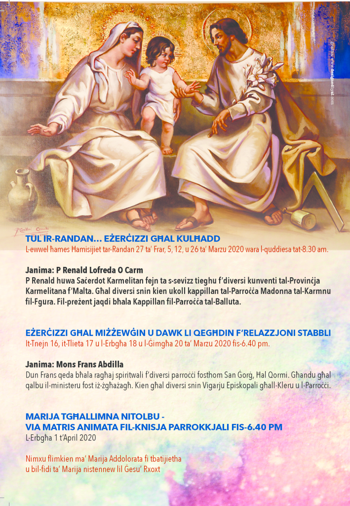 Formazzjoni għall-Adulti - Parrocca Familja Mqaddsa Iklin